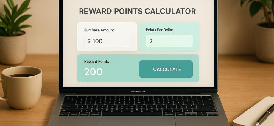 Customer Reward Points Calculator - Loyal Thinking